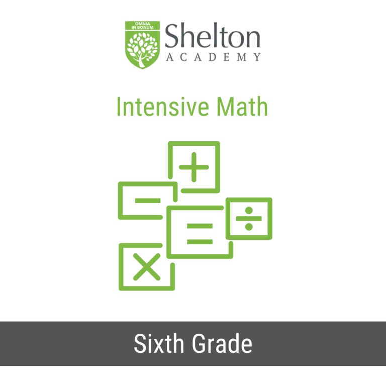 Intensive math - grades 6-8 | Shelton Academy